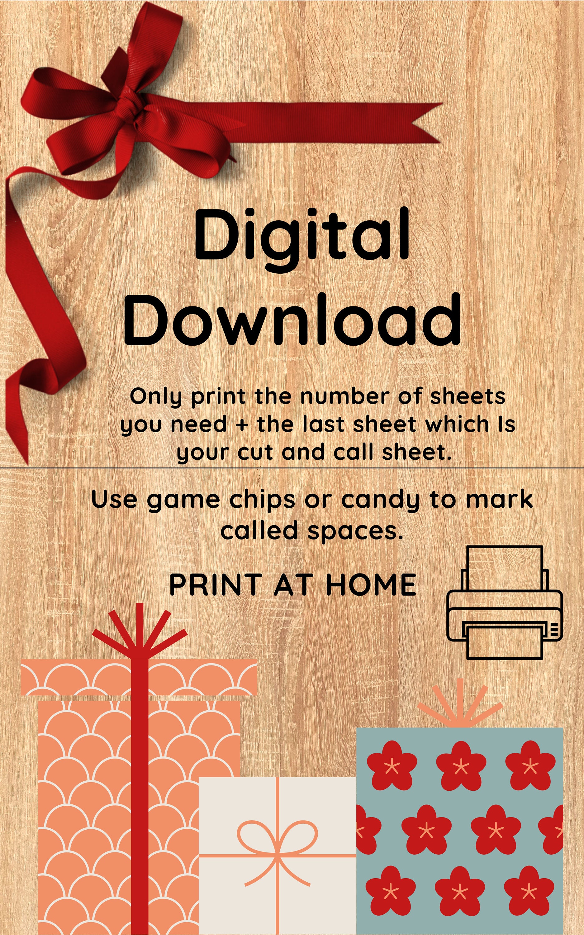 Christmas Bingo 25 Christmas Bingo Sheets Christmas Activity Christmas ...