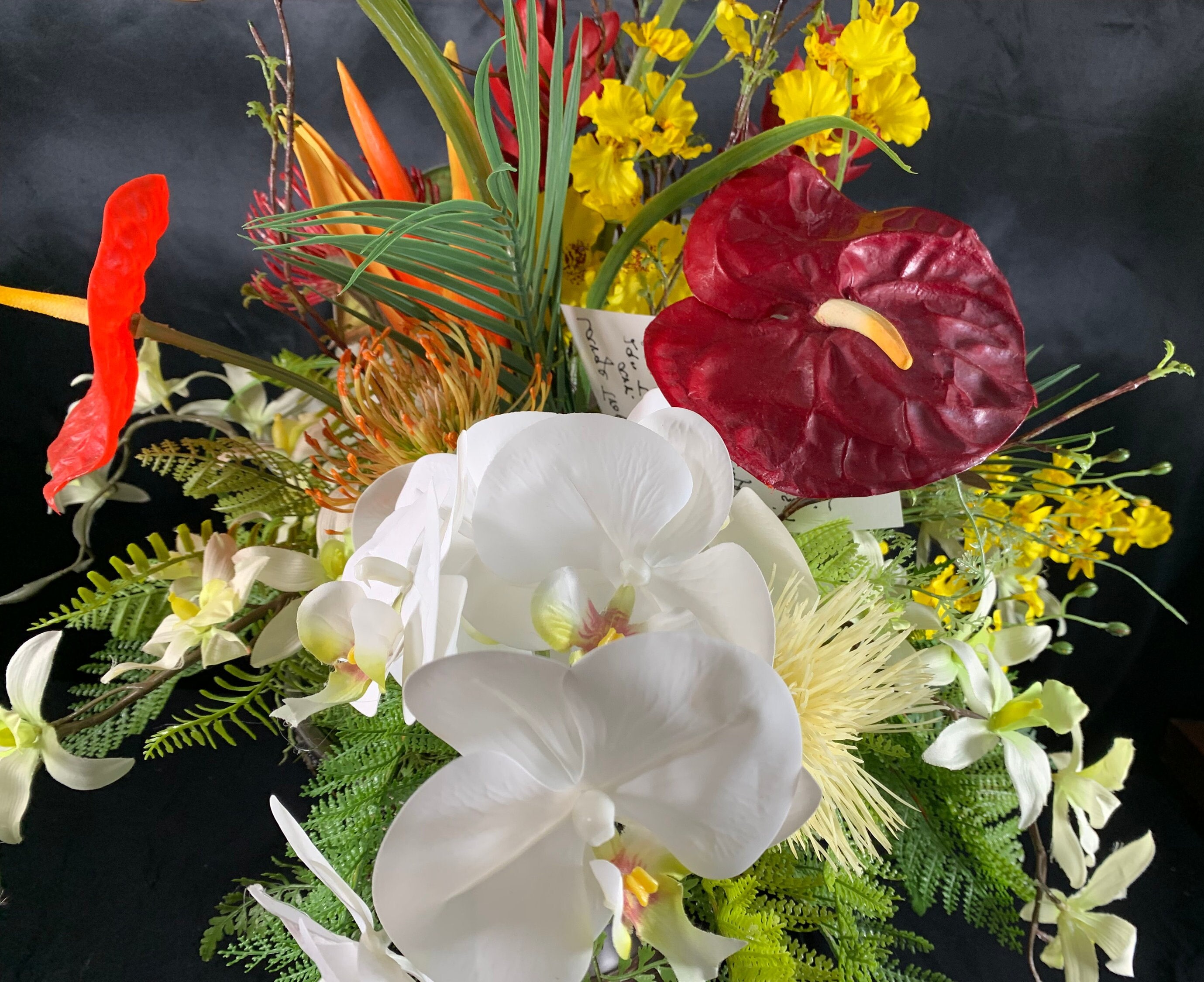 Large Tropical Silk Flower Arrangement - Etsy