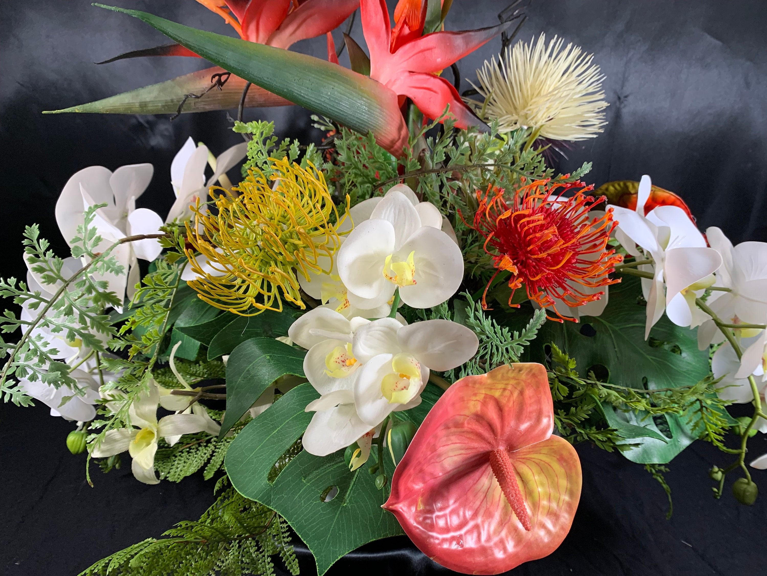 Large Tropical Silk Flower Arrangement - Etsy