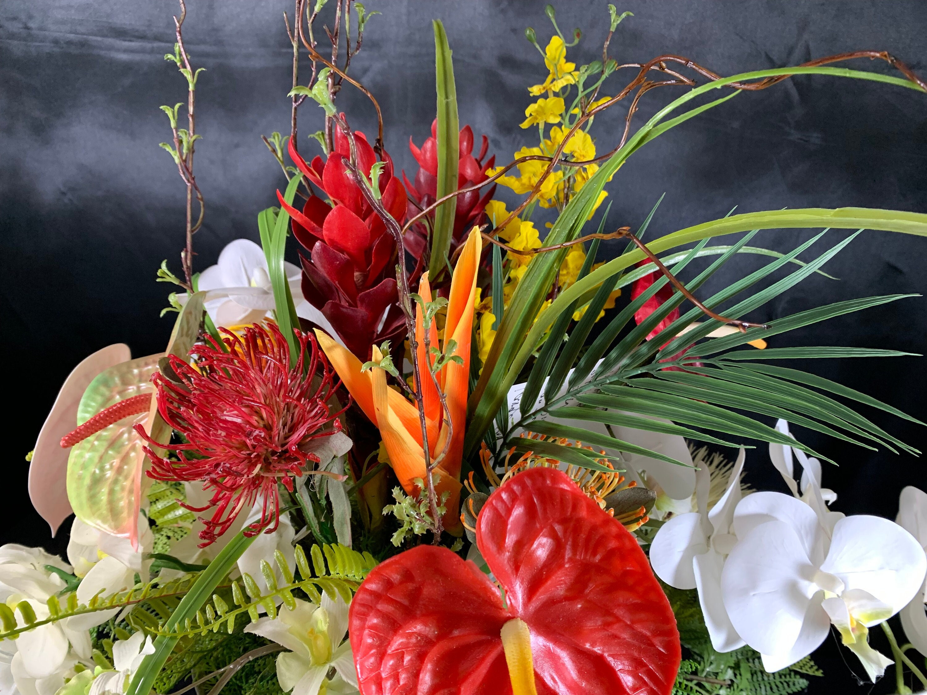 Large Tropical Silk Flower Arrangement - Etsy