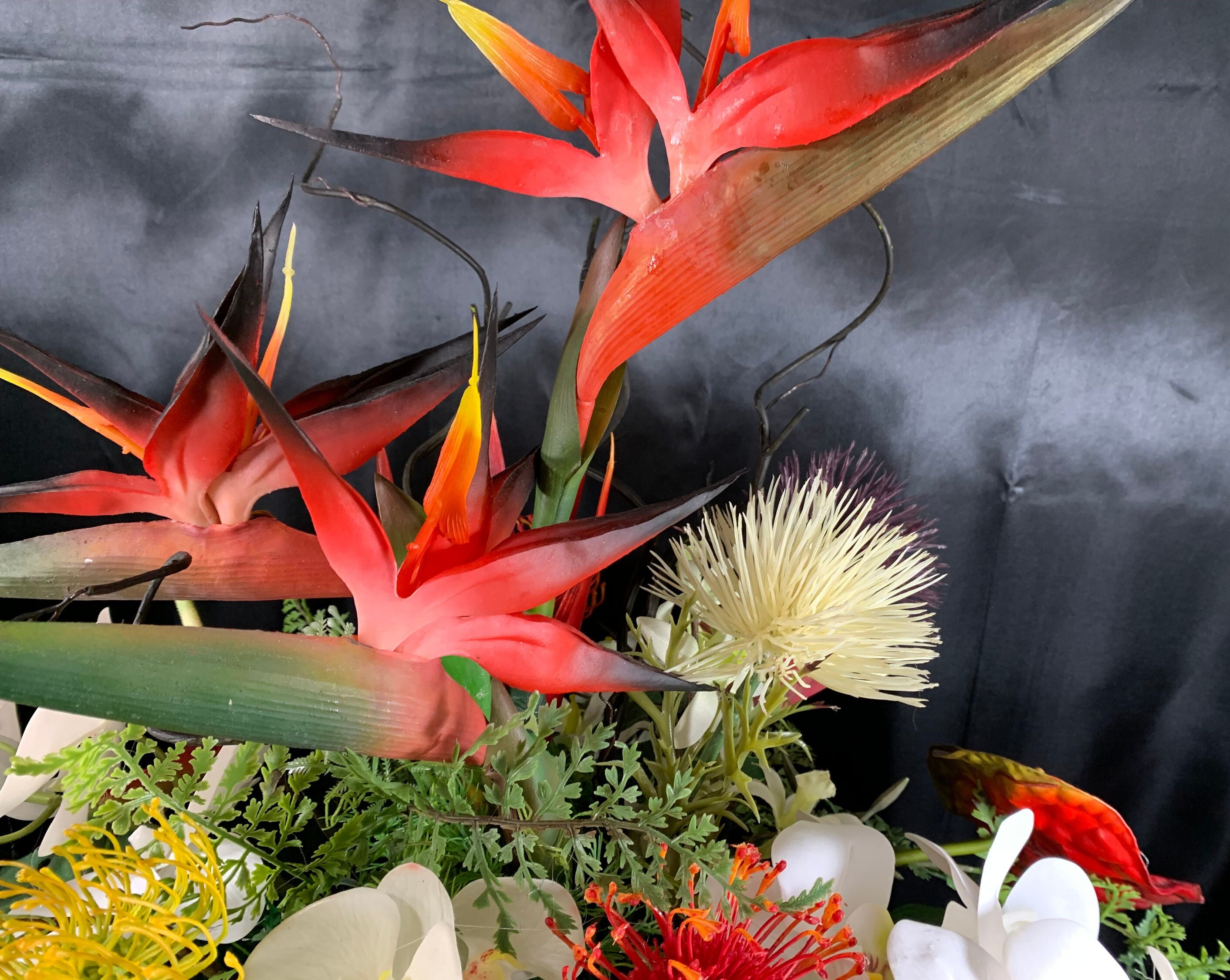 Large Tropical Silk Flower Arrangement - Etsy