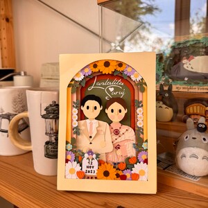 Personalized Weddings Portraits - Custom 3D Papercraft Sculpture ...