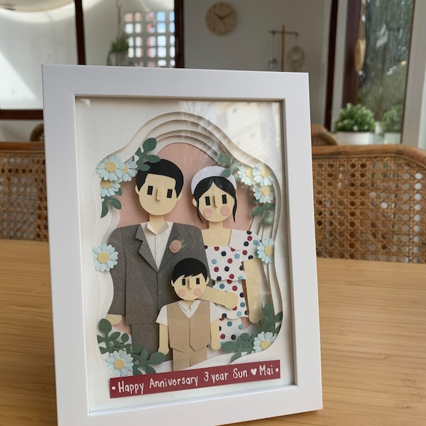 3d Custom Paper Portraits - Etsy