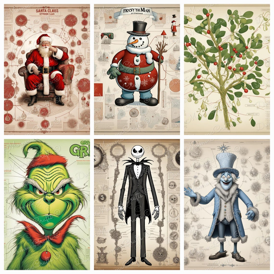 Christmas Diagrams - Etsy