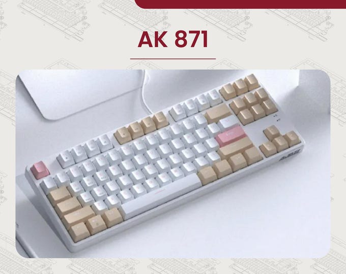 AK82 Hot-swappable Mechanical Keyboard (75% Keyboard Layout, Tri-mode ...