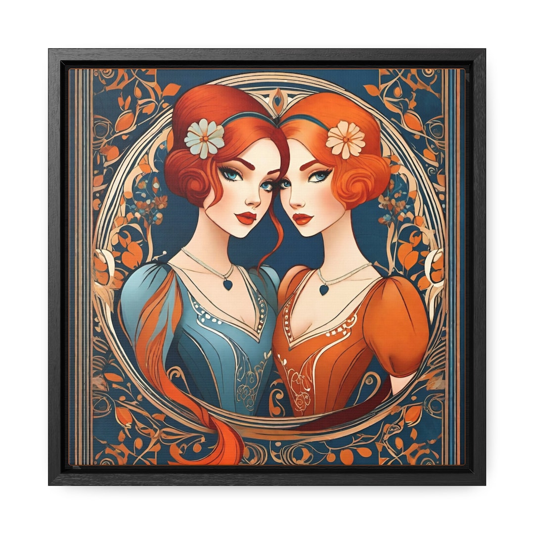 Redheads Together Artwork Red Hair Women Artwork Sisters Art - Etsy