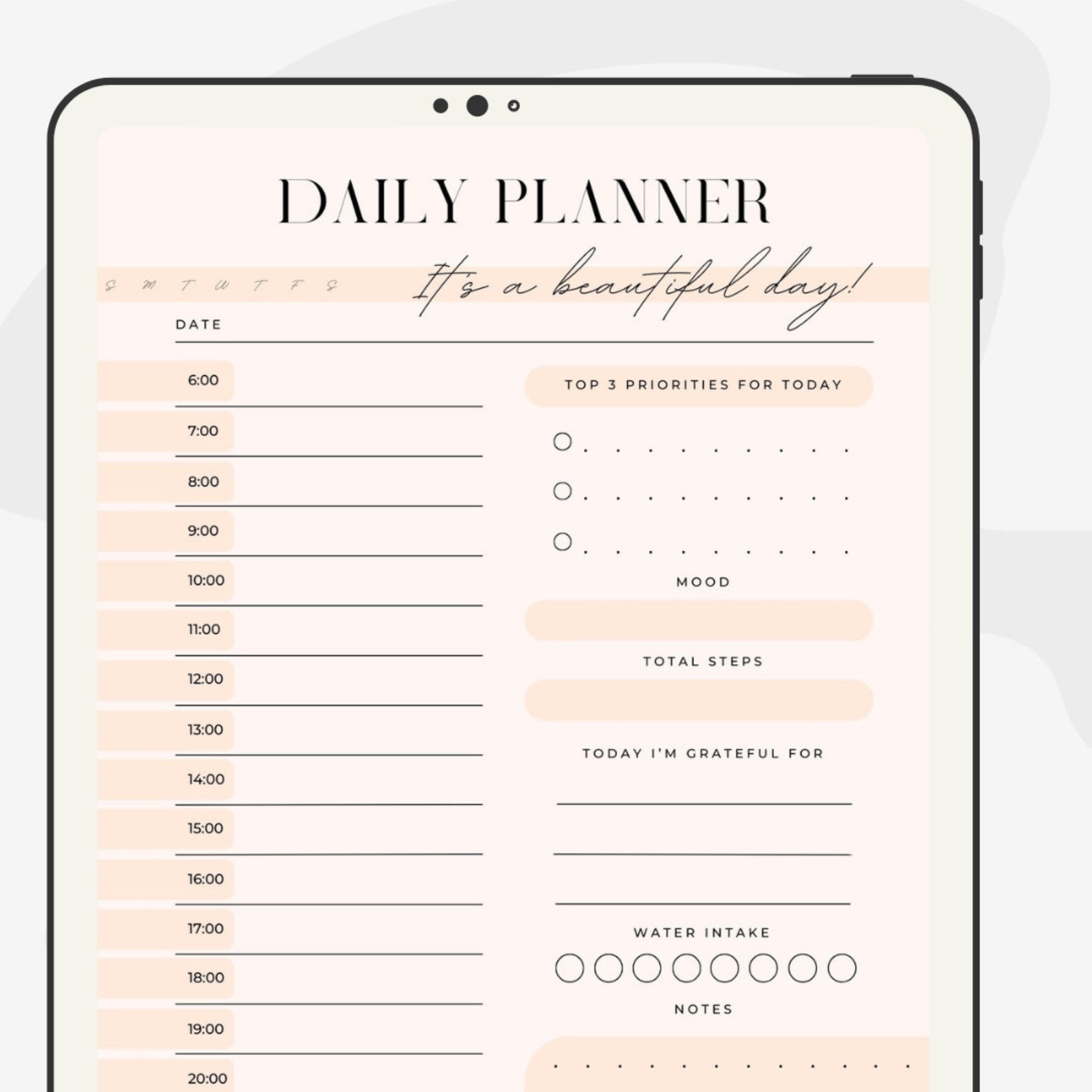 Digital Daily Planner / Goodnotes Template / Dark Mode to Do List ...