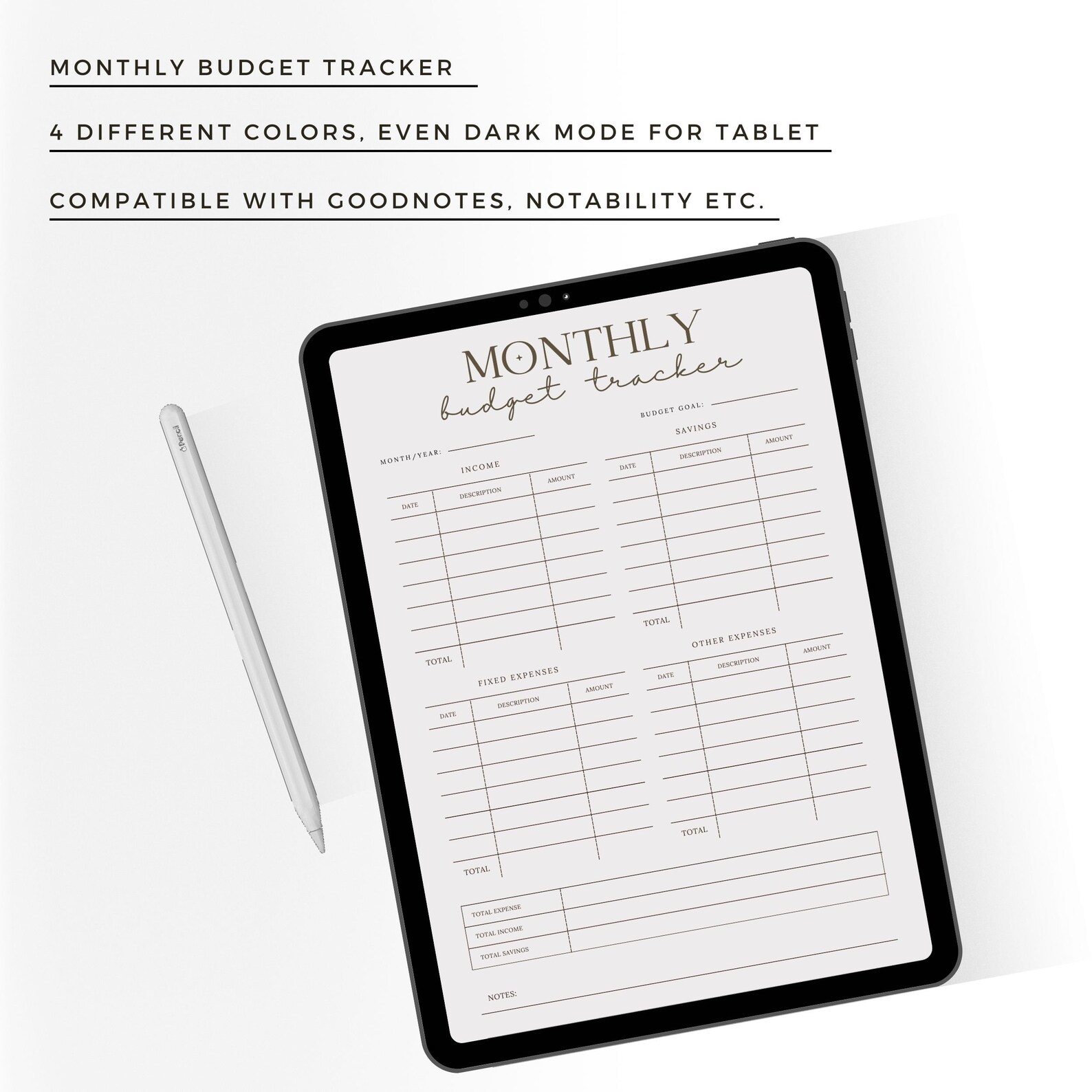 Budget Monthly Tracker / Expense Tracker / Budget Planner / Money ...