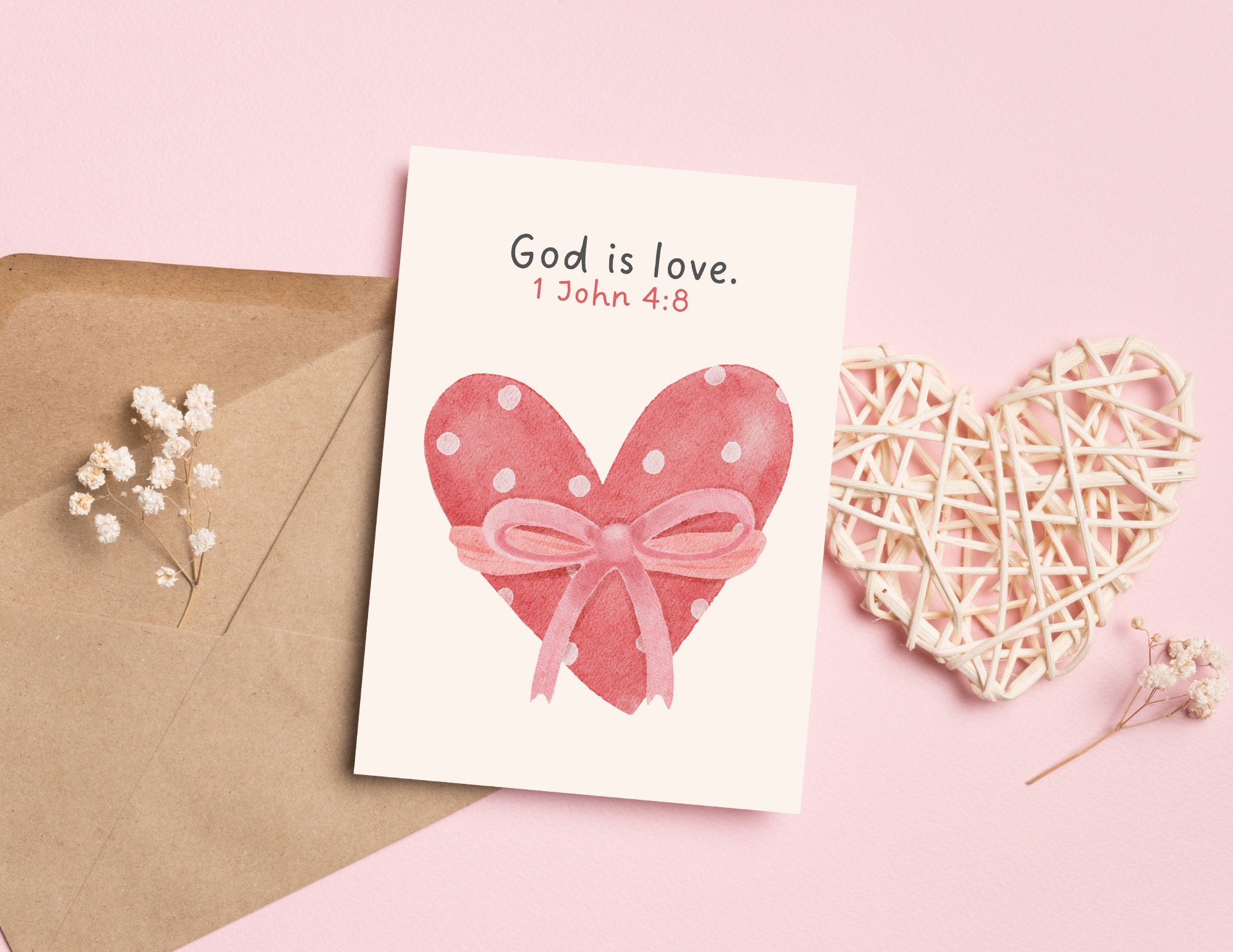 Valentines Scripture Cards, Love Bible Verses, Valentine's Day Greeting ...