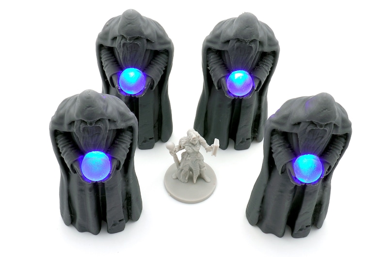 3D Printed Wizard Statue With LED – for Gloomhaven, Jaws of the Lion ...
