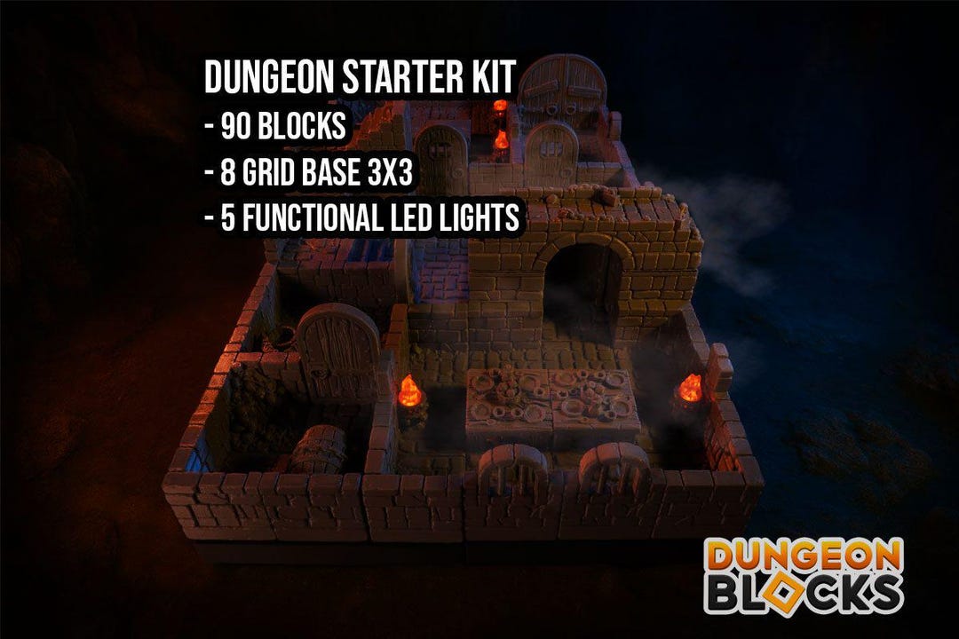 Dungeon Blocks – Starter Kit for Roleplaying Games | Pre-built 3D ...