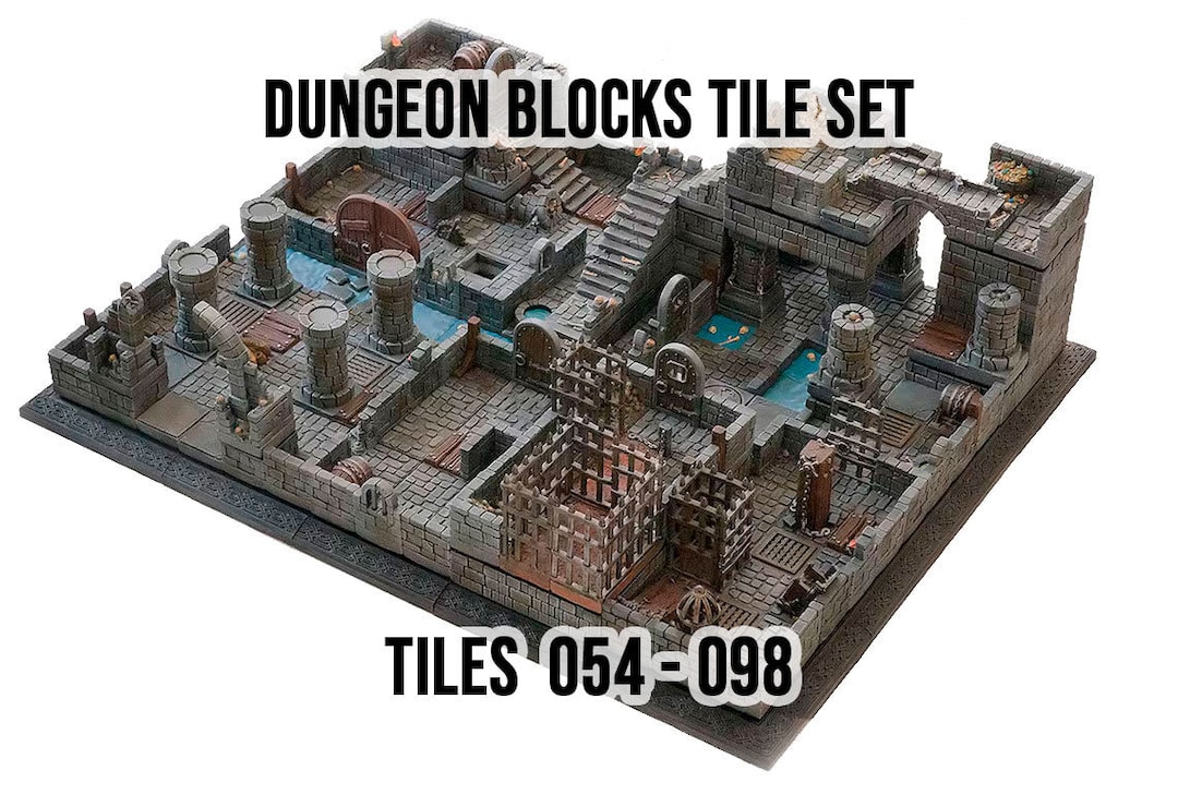 3D Dungeon Builder: Modular Blocks Set 2 for Dnd, Pathfinder & Tabletop ...