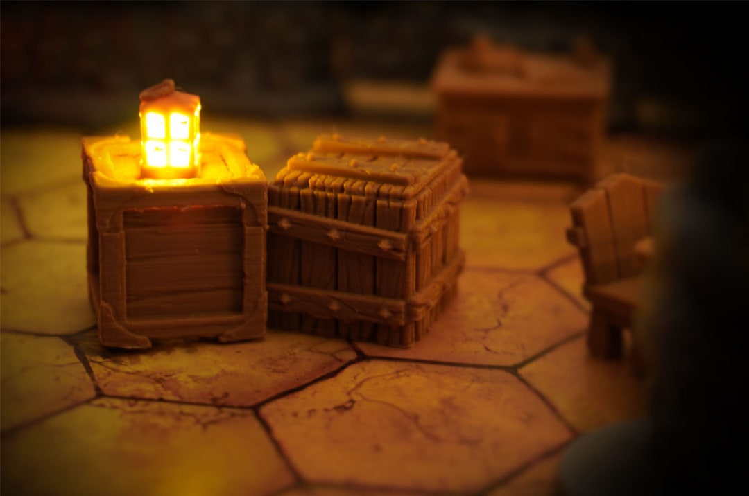 3D Light-up Crate Pack for Gloomhaven, Frosthaven, Heroquest and D&D ...