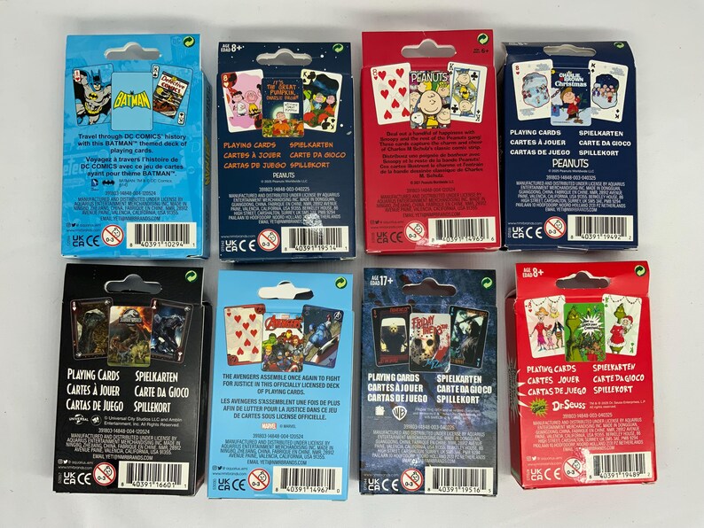 Character Playing Cards - Etsy UK