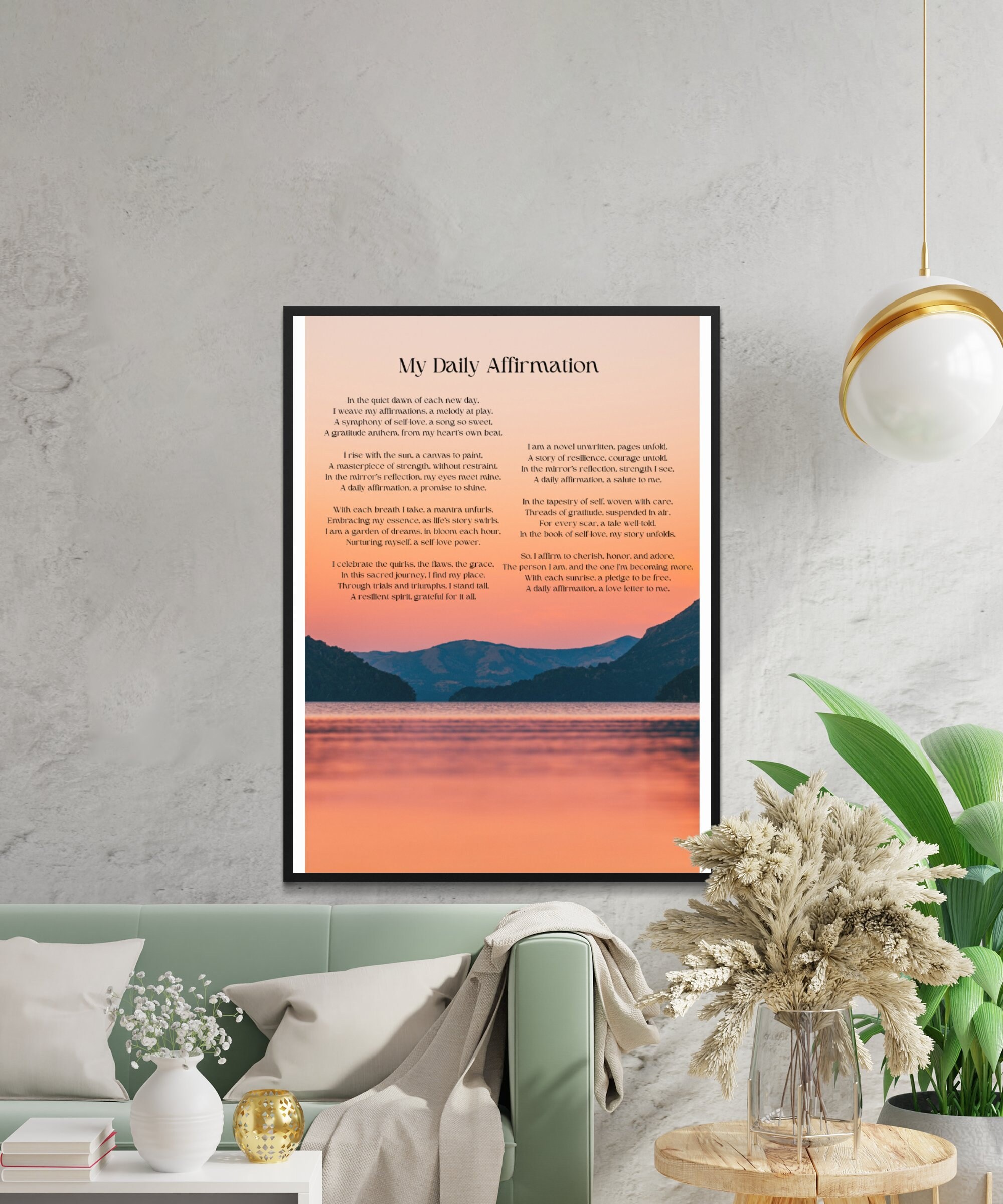 My Daily Affirmation Poem Affirmation Uplifting Digital Download - Etsy