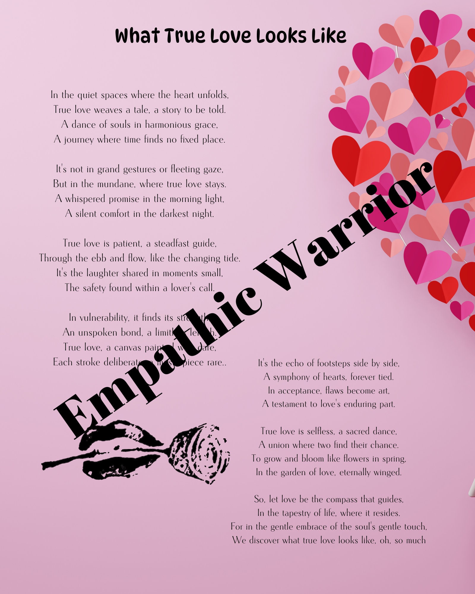 What True Love Looks Like Love Poems Digital Poems Celebration of Life ...