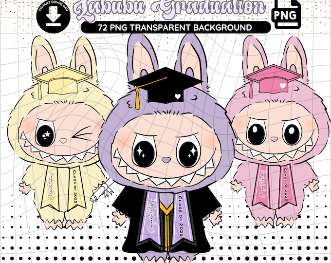 Labubu Graduation Ribbon Lei - Etsy