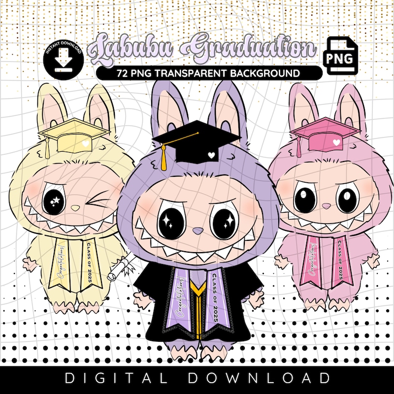 Labubu Graduation Images - Etsy