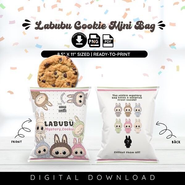 Labubu Party Box Template - Etsy