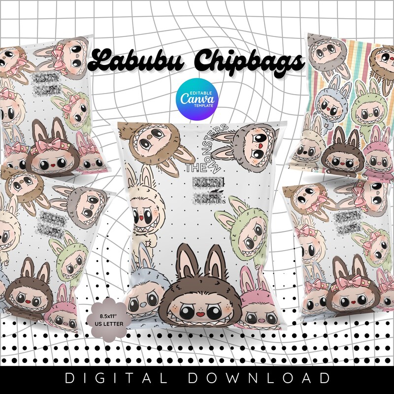 Labubu Paper Doll - Etsy