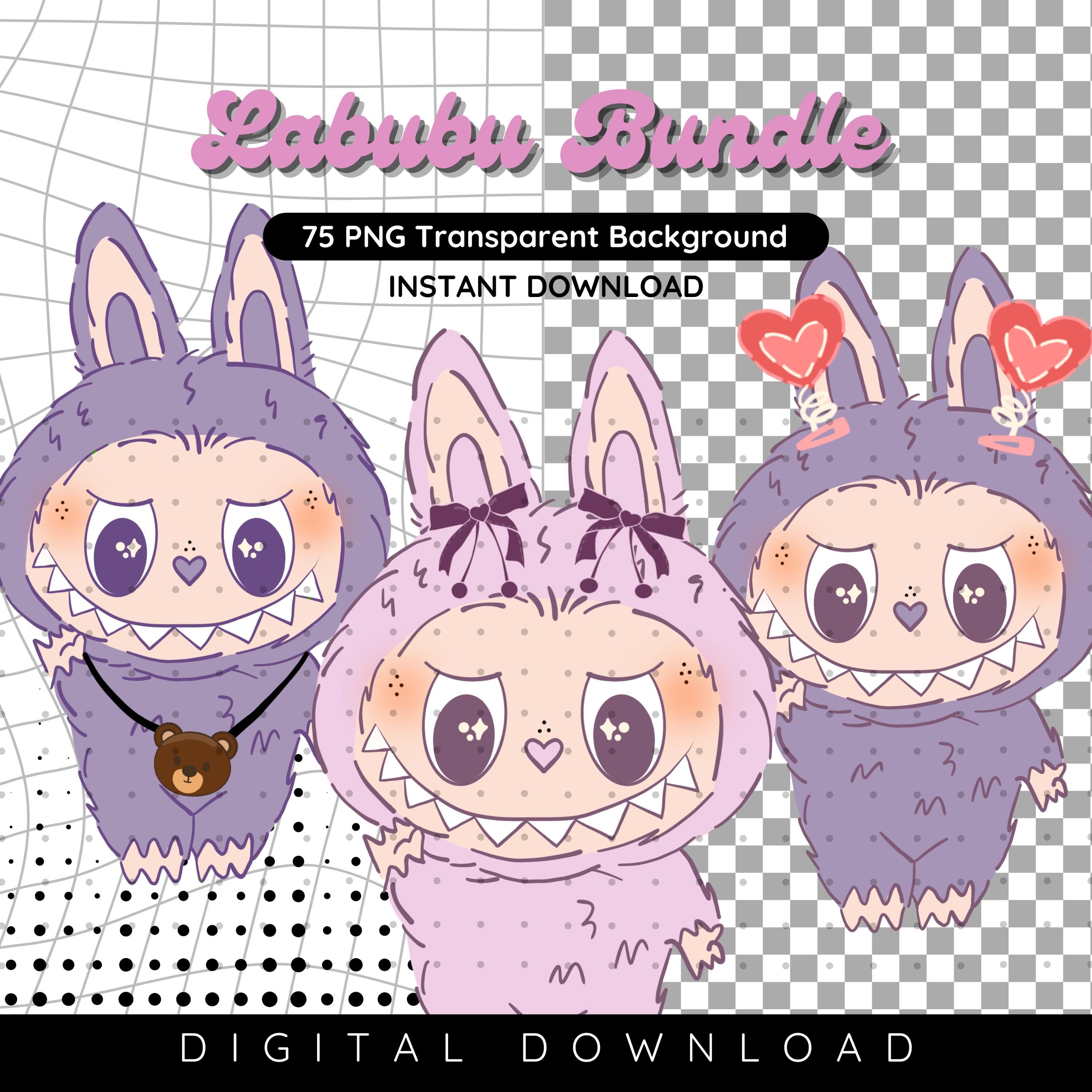 75 Labubu Fullbody PNG Bundle, Labubu Print and Cut, Digital Download ...