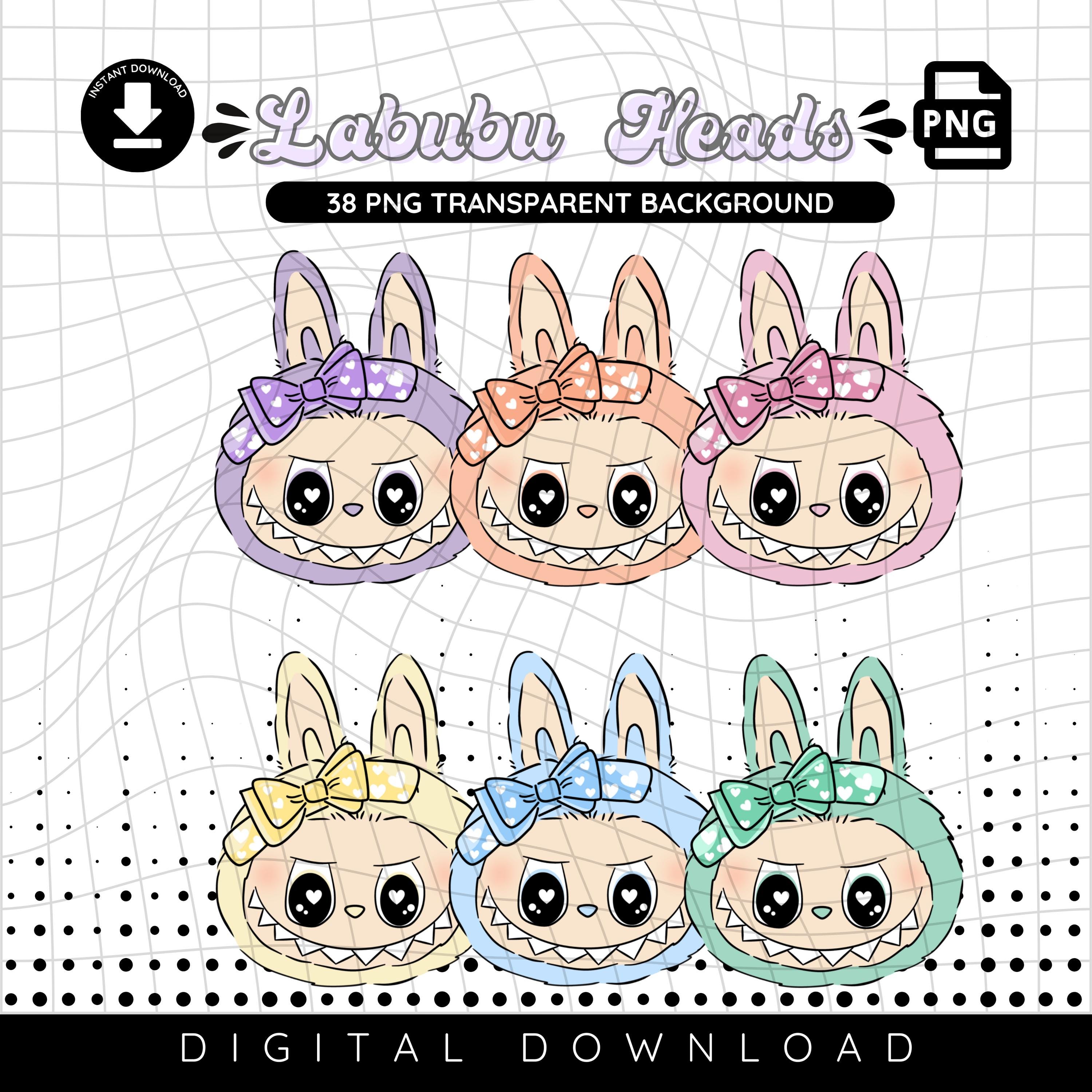 38 LABUBU Heads Clipart PNG, Labubu Design, Labubu Own Drawing PNG ...