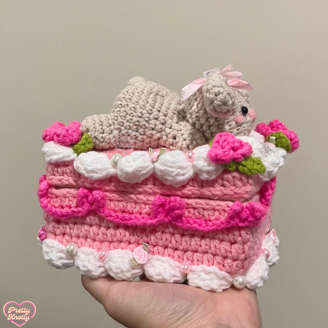 Bunbun Cake Box Crochet PATTERN (PDF - Digital Product) | Bunny Cake Crochet - Etsy