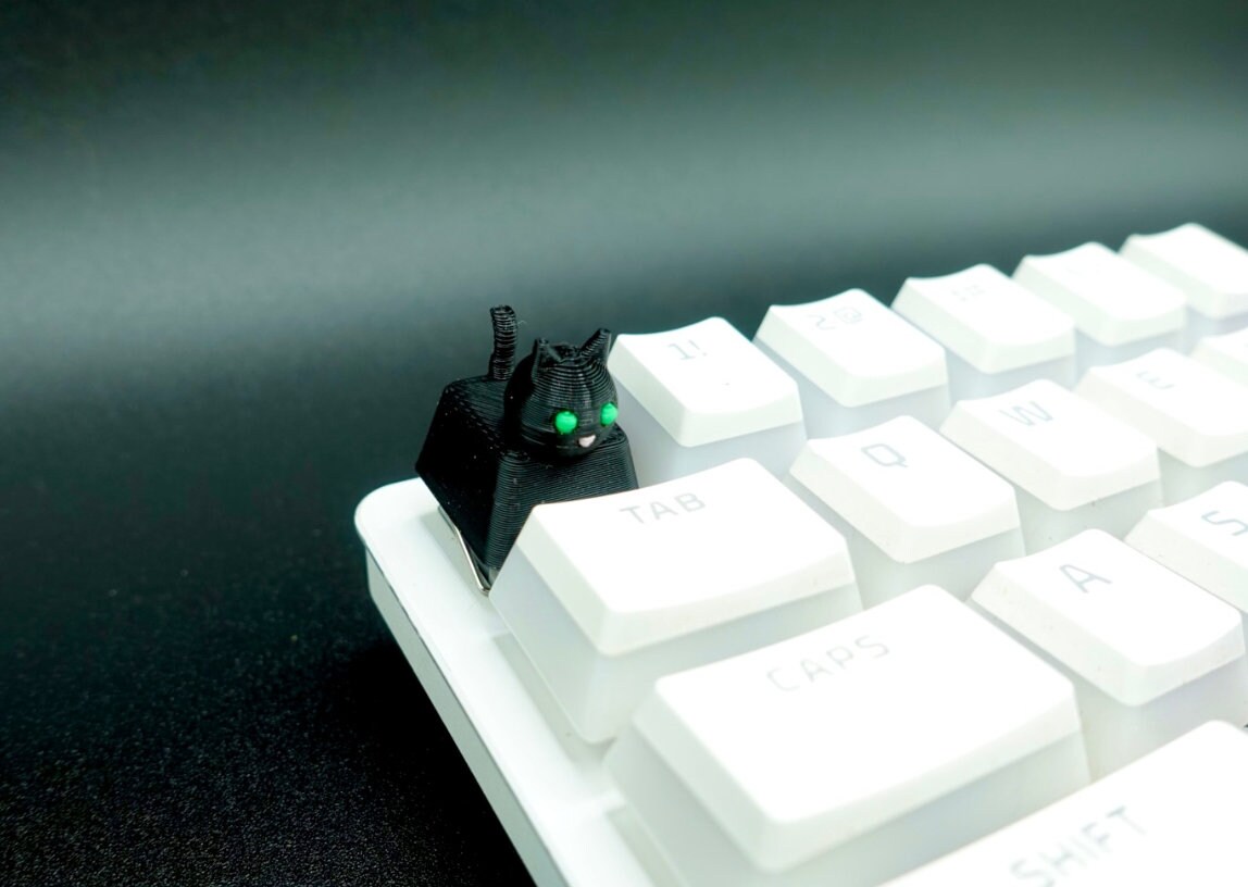 Kitty Cat Keycap Mechanical Keyboard Cute Kitty PC Decor - Etsy