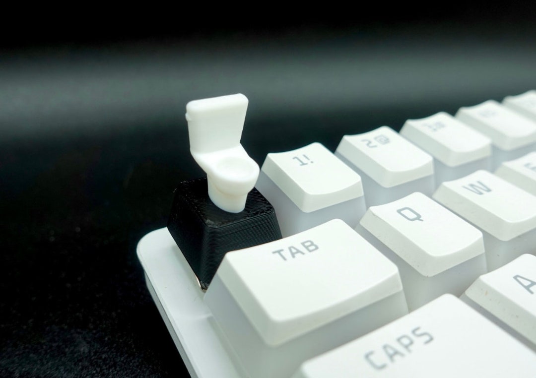 Toilet Bowl Keycap Mechanical Keyboard Cute Toilet Bowl PC Decor PC ...