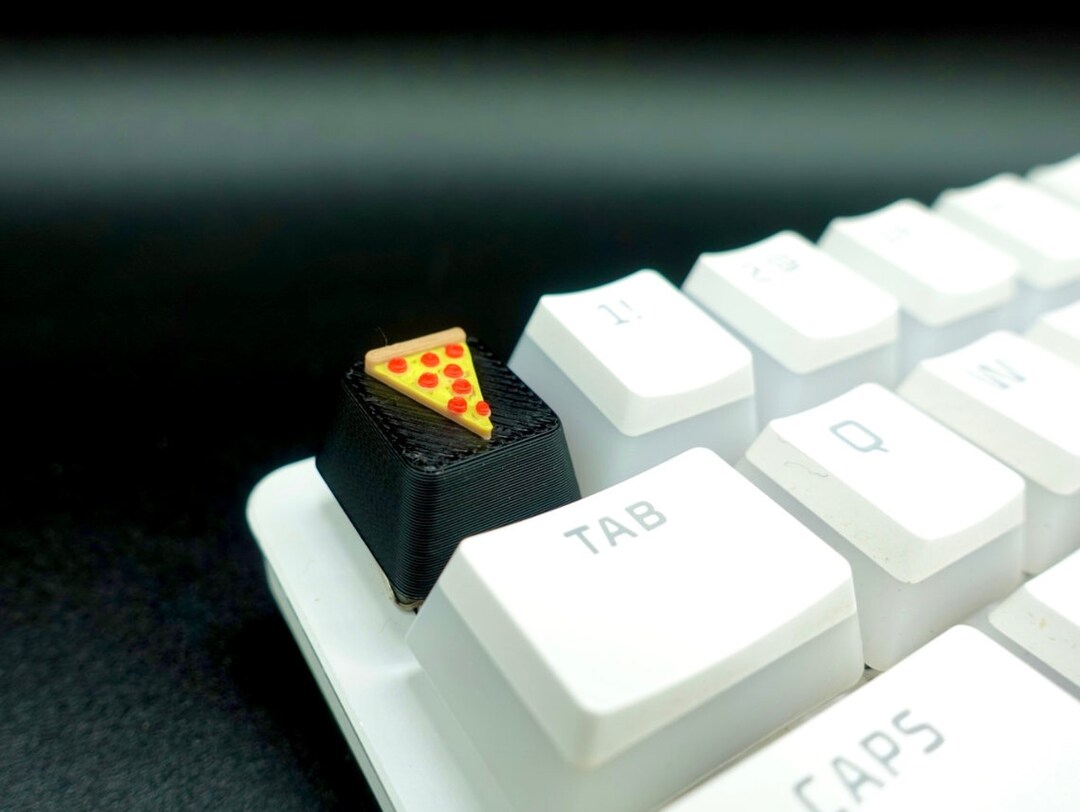 Slice of Pizza Keycap Mechanical Keyboard Cute Pizza Slice - Etsy