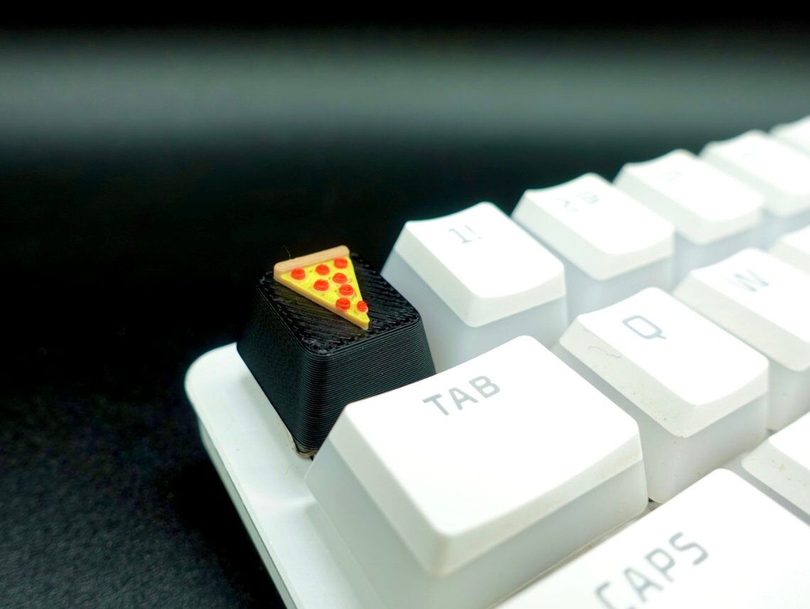Slice of Pizza Keycap Mechanical Keyboard Cute Pizza Slice - Etsy