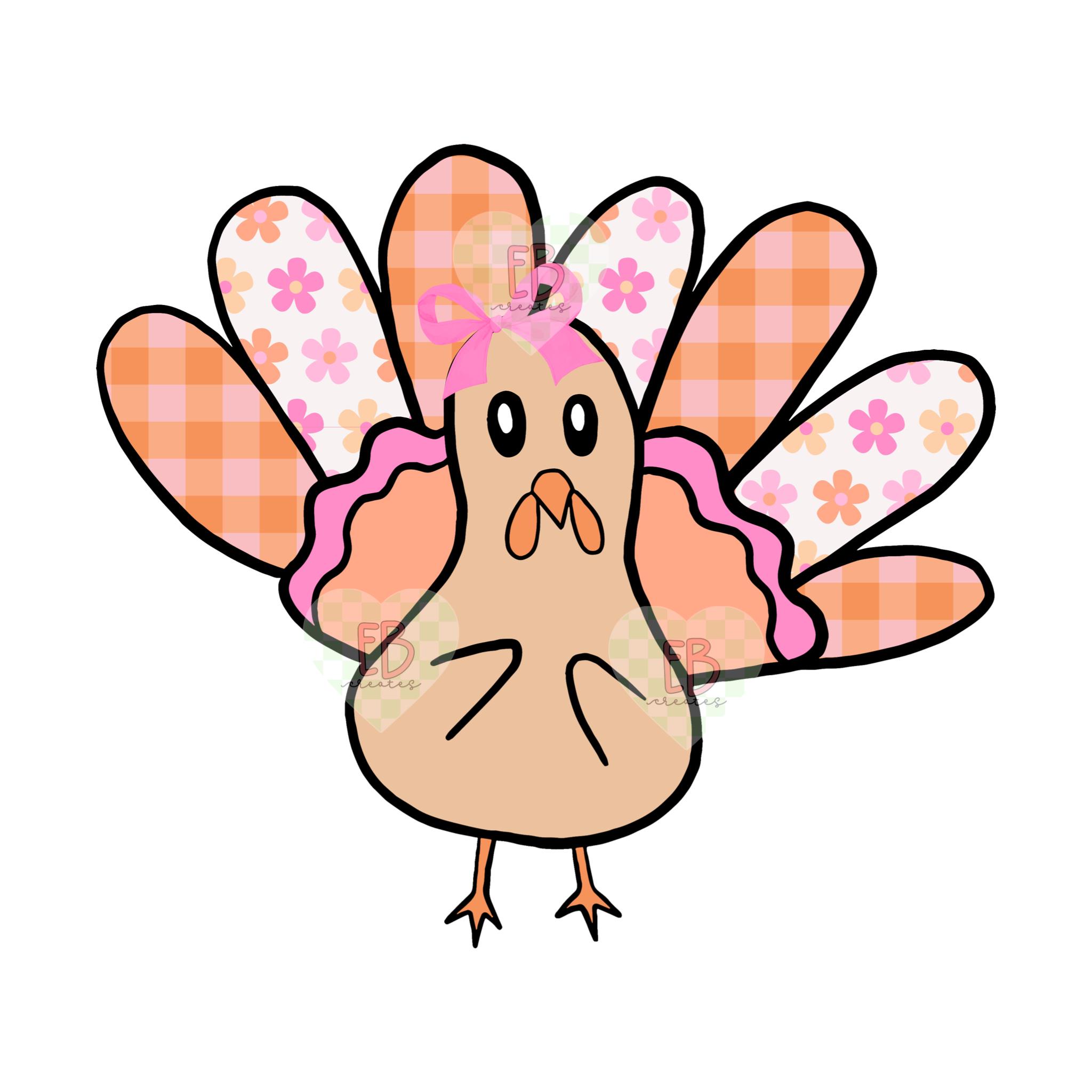 Girly Turkey PNG - Etsy