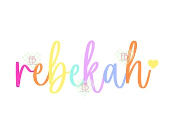 Custom Handwritten Color Name Png - Etsy