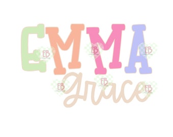Custom Floral Name Png, Peach Vintage Floral Font, Custom Floral Name ...