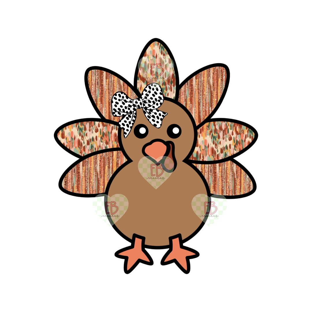 Girly Turkey PNG - Etsy