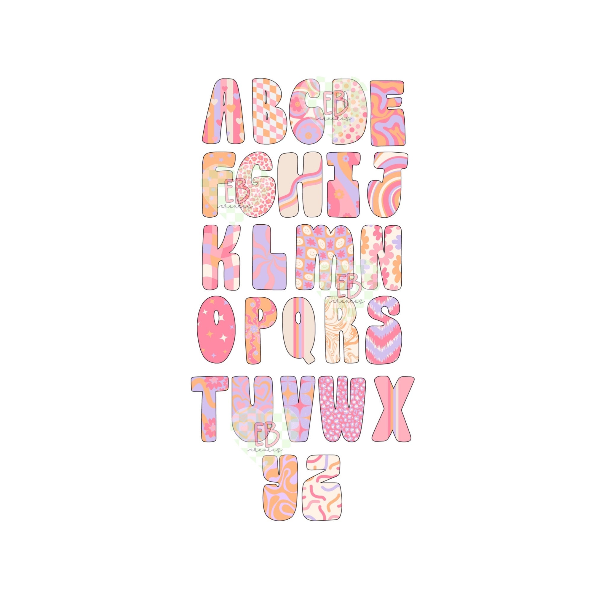 Retro Clipart Alpha PNG Set - Etsy