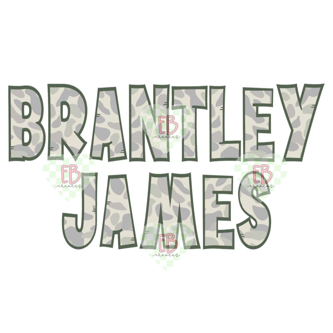 Camo Custom Name PNG - Etsy