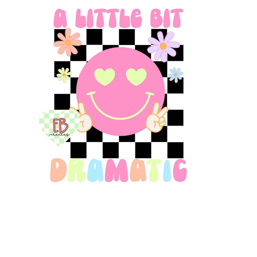 A Little Dramatic Smiley PNG - Etsy