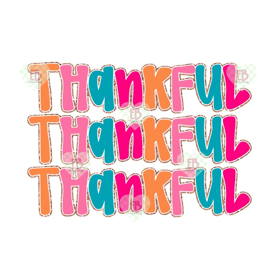 Thankful PNG - Etsy