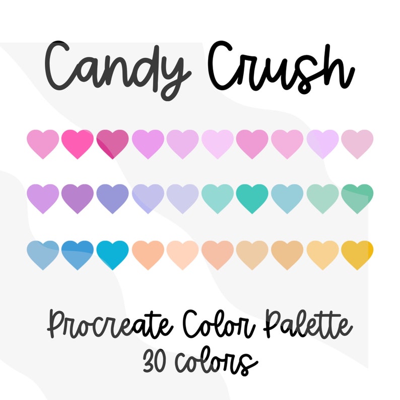 Candy Crush Procreate Palette - Etsy