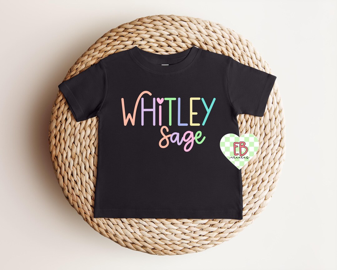 Spring Colorful Custom Name PNG - Etsy