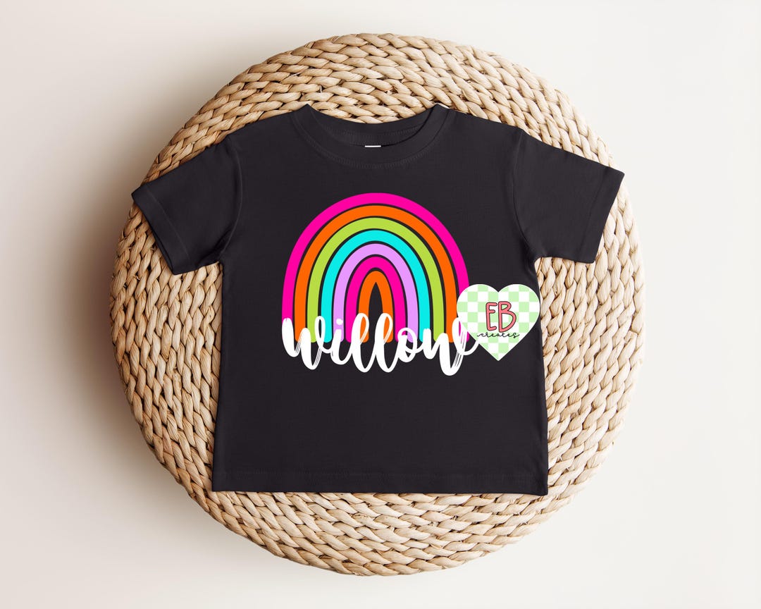 Custom Colorful Rainbow Name PNG - Etsy