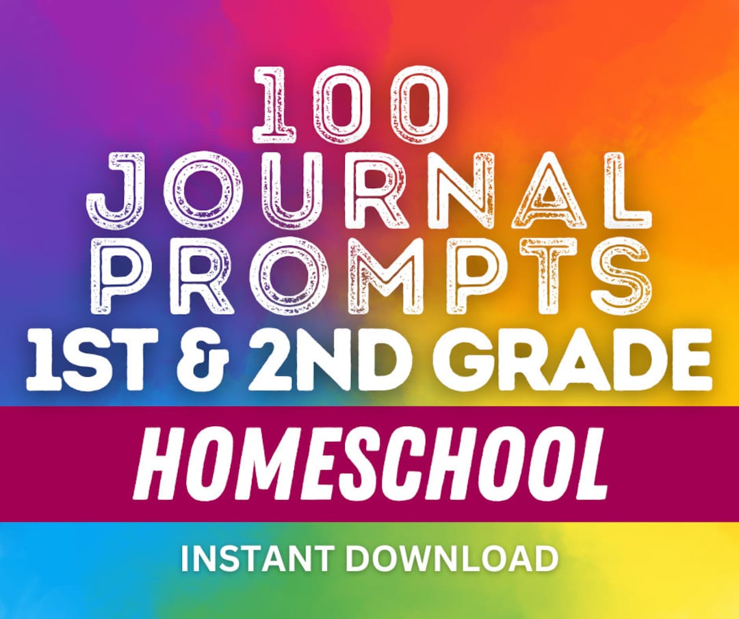 100 Journal Prompts for 1st & 2nd Grade - Etsy