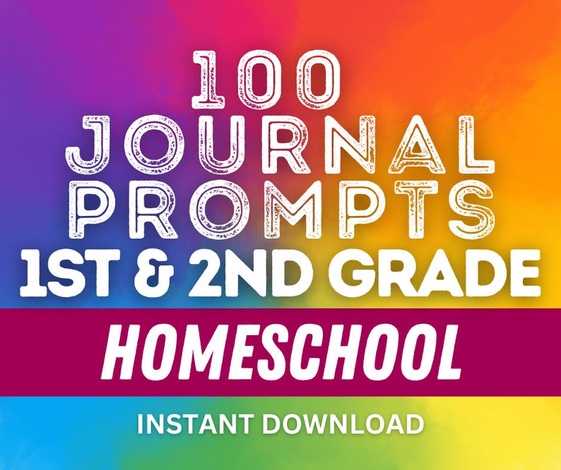 100 Journal Prompts for 1st & 2nd Grade - Etsy