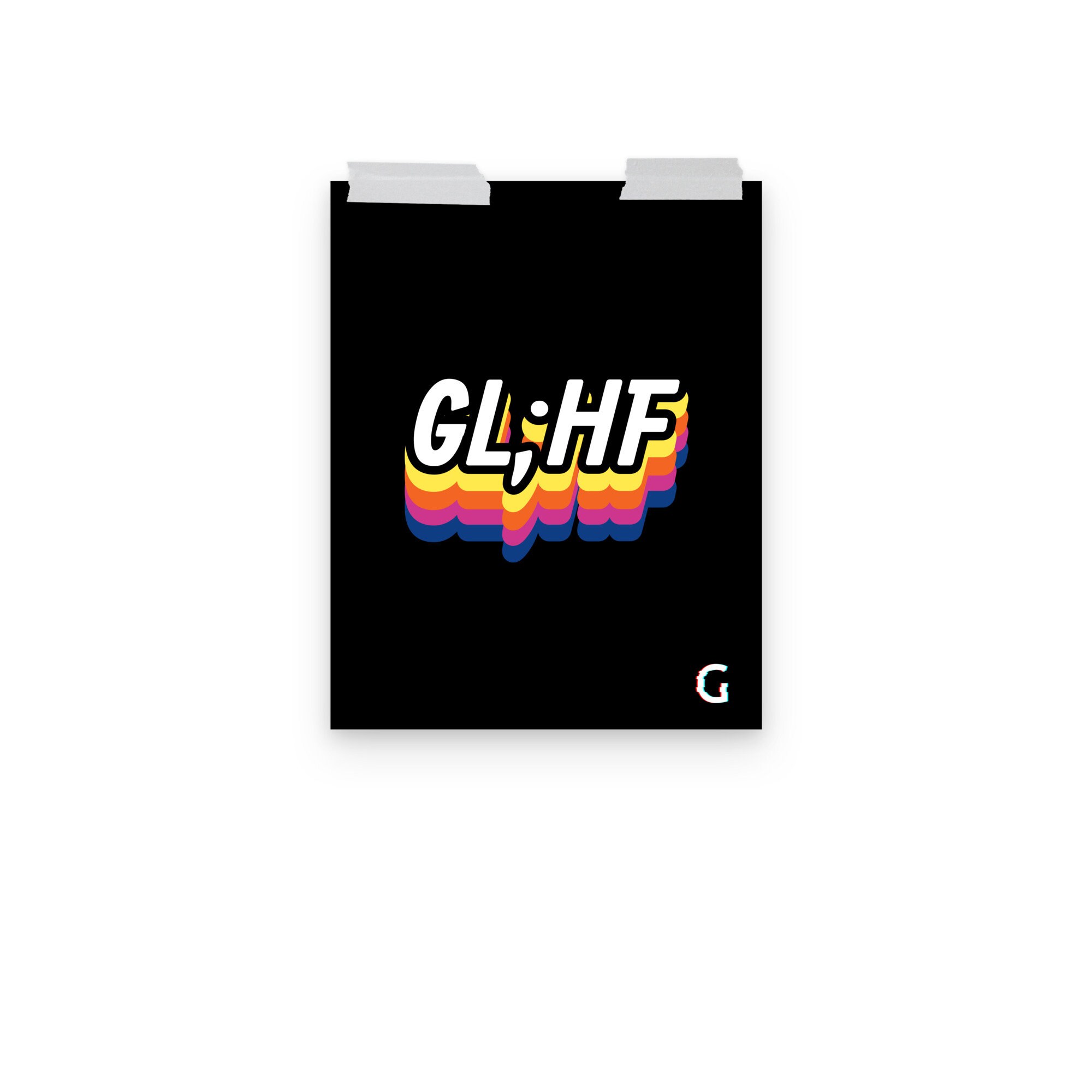 GLHF Gaming Matte-finish Poster - Etsy