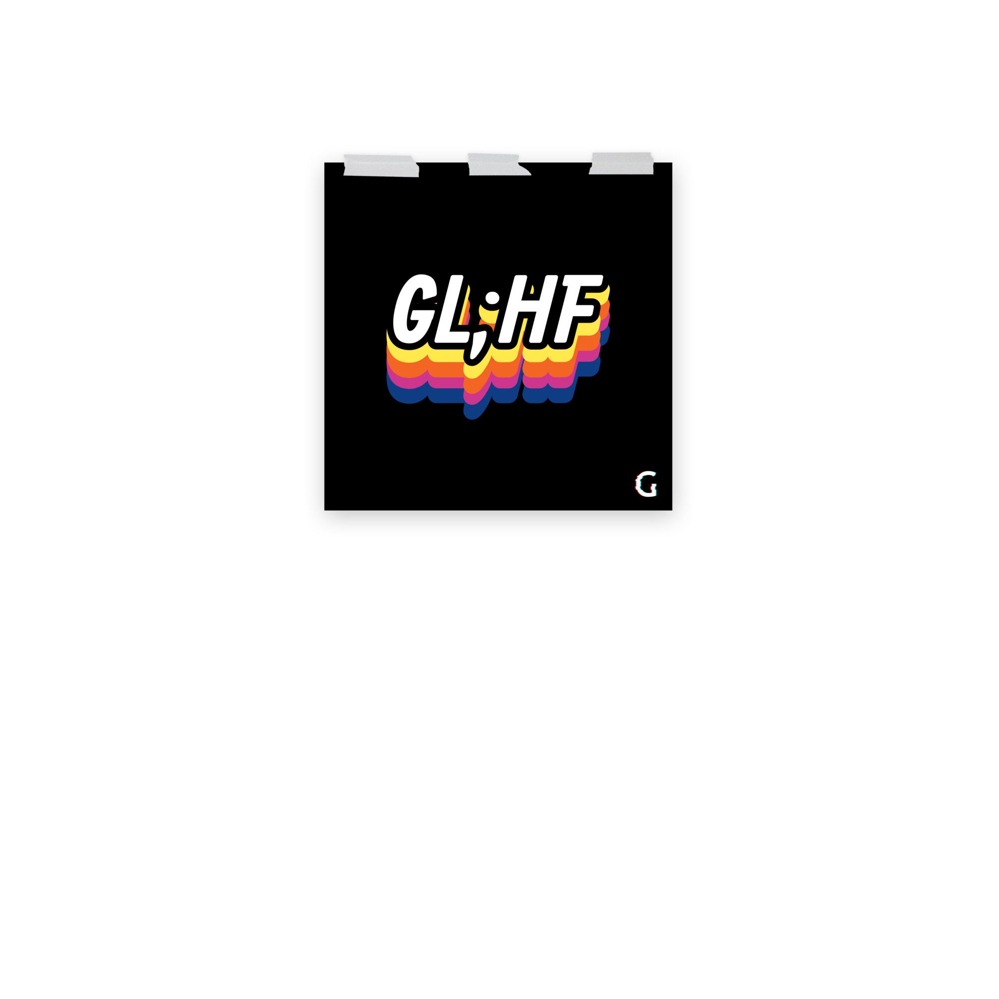 GLHF Gaming Matte-finish Poster - Etsy