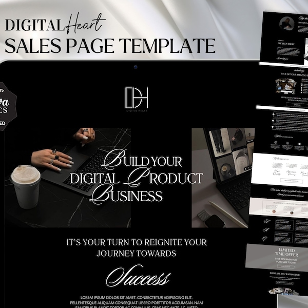 Landing Page for Digital Product - Etsy