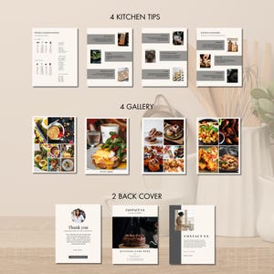 PLR Cookbook Template Editable Canva Recipe Book Ebook Pages Private ...