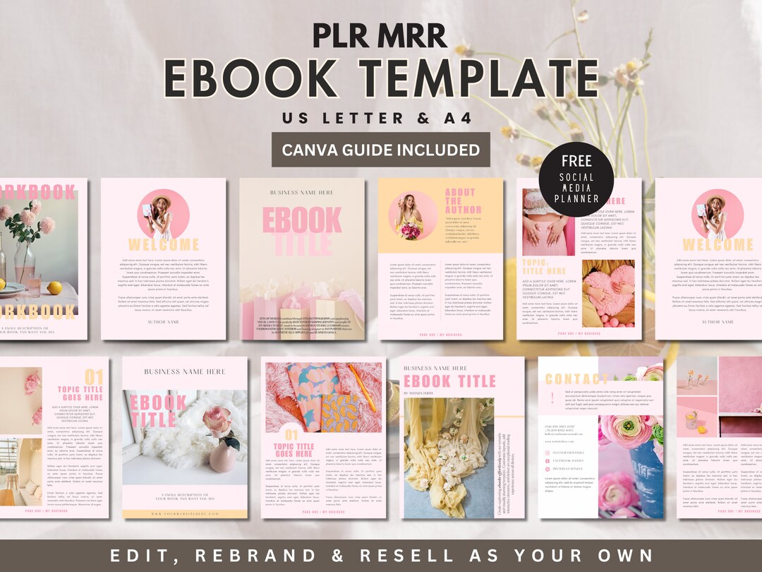 Ebook Template Editable Canva Course Creator Lead Magnet Coaching Guide ...