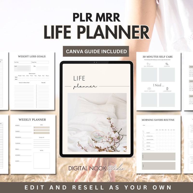 Editable Life Planner - Etsy
